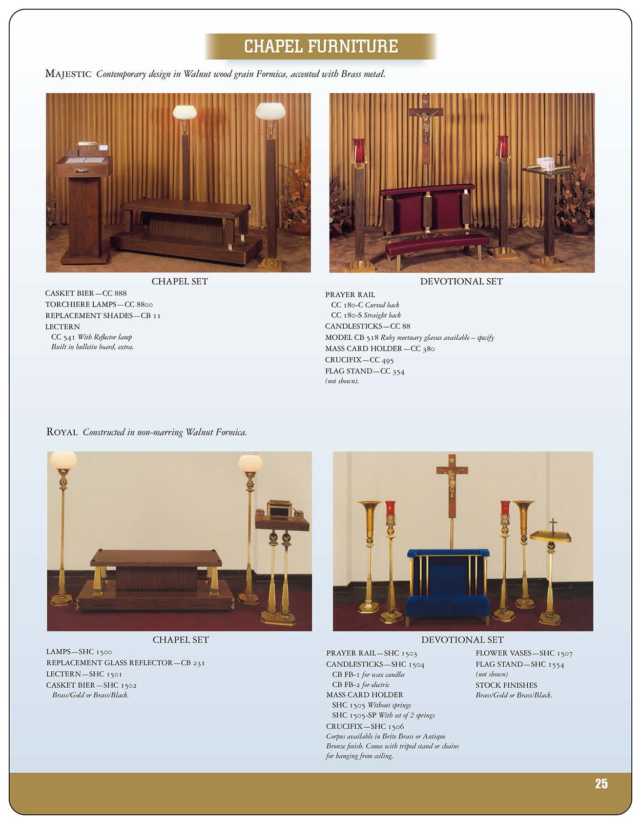 Chapel Equipment - Abigal Press