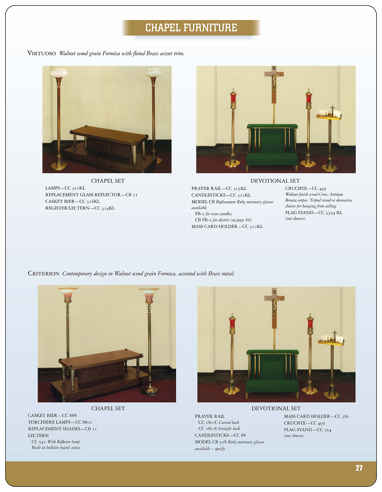 Chapel Equipment - Abigal Press